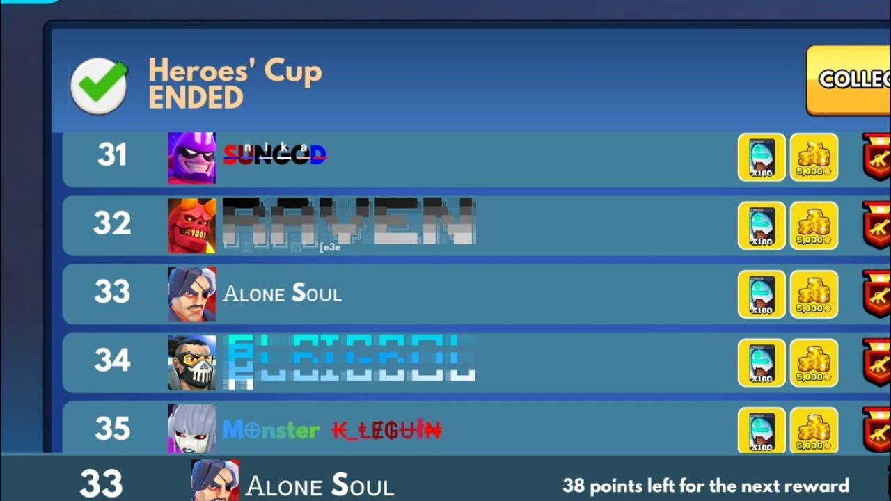 Collecting Heroes' cup rewards #Frag - YouTube