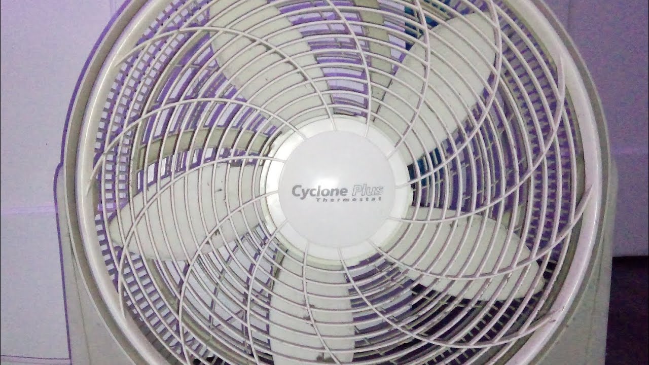 (VERY RARE) Lasko Cyclone plus thermostat fan 2000s - YouTube