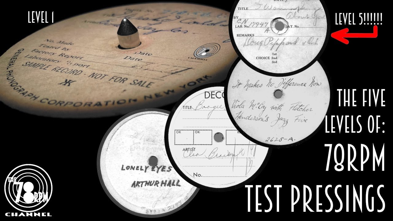 78RPM Test Pressings - An introduction to test pressings, and five ...