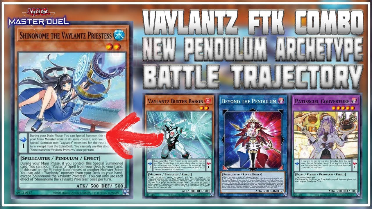 DON’T USE THIS VAYLANTZ FTK Combo | New Pendulum in BATTLE TRAJECTORY ...