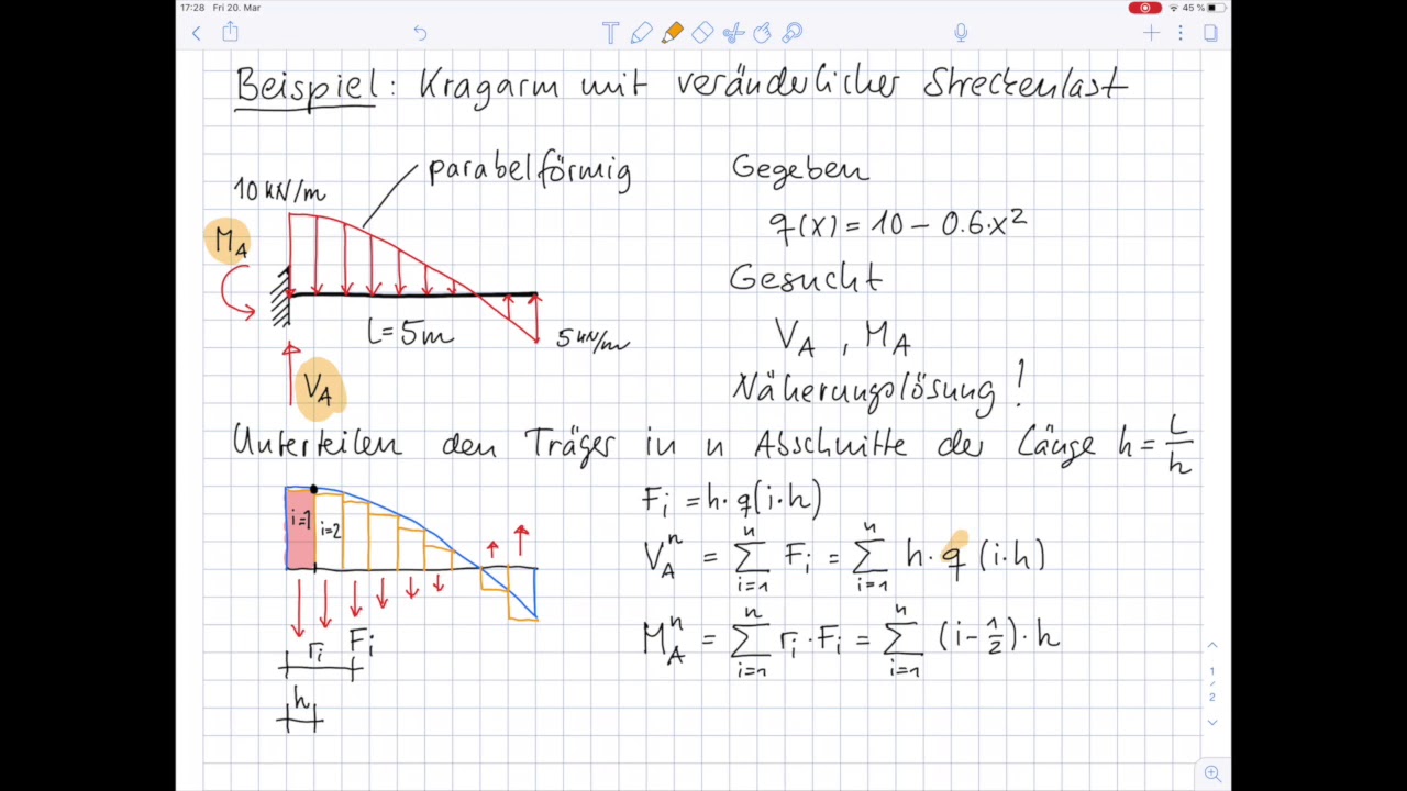M2 02 Beispiel Kragarm - YouTube