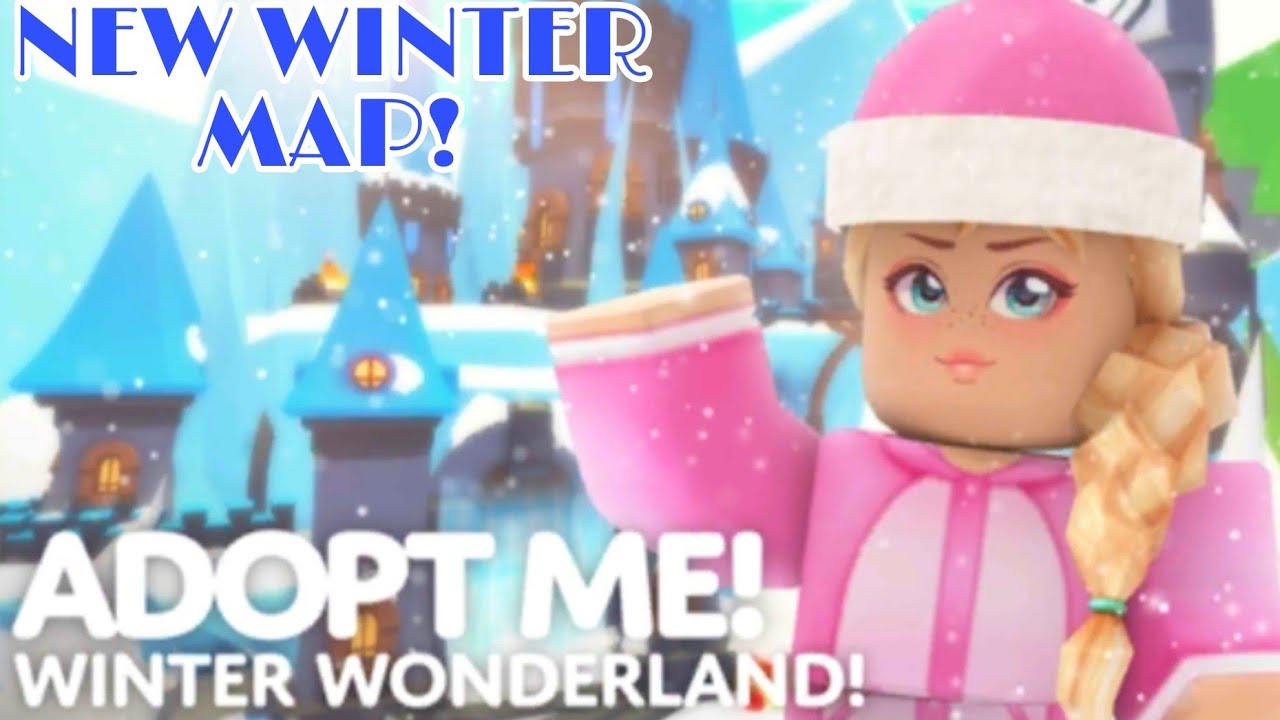 ADOPT ME WINTER WONDERLAND MAP! ICE CASTLE WITH AN ICE FURY GUARDING IT ...