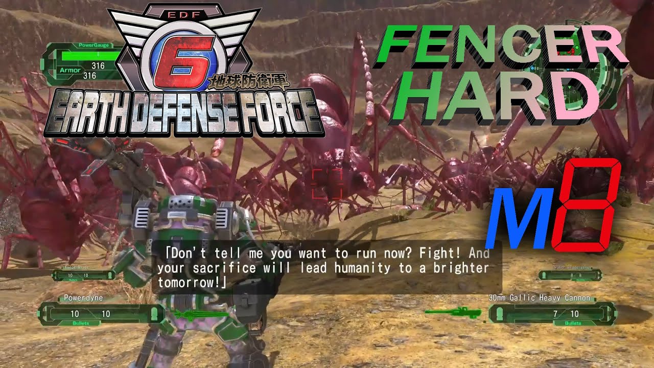 EDF 6: Fencer Hard | 8. Fanged Monsters - SnakeOfBacon - YouTube