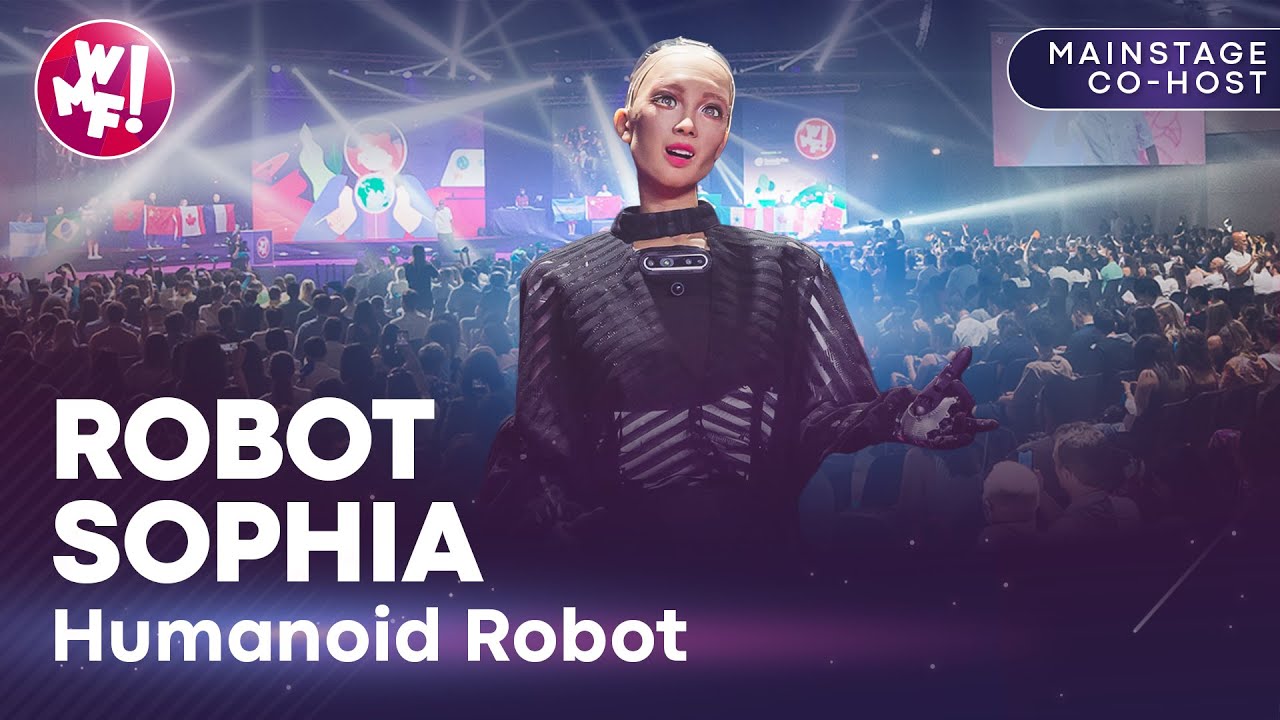 Sophia the Robot | First Mainstage Co-Host of WMF2023 - YouTube