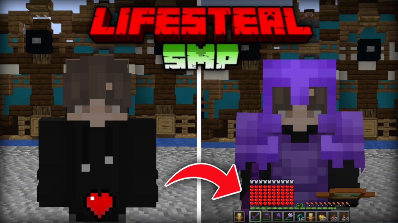 How i got max hearts on this lifesteal smp // play.mineheart.net - YouTube