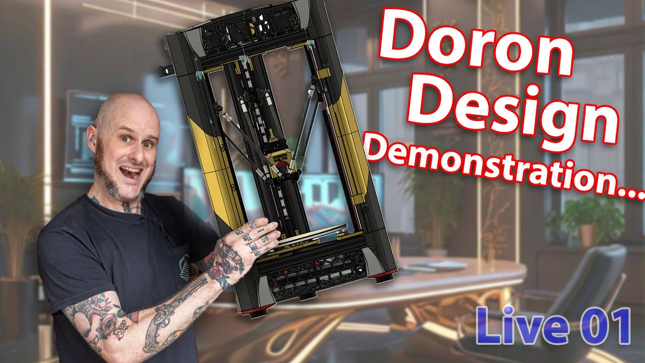 3D Printer Mod Design Stream! - Doron Velta Stream 01 - YouTube