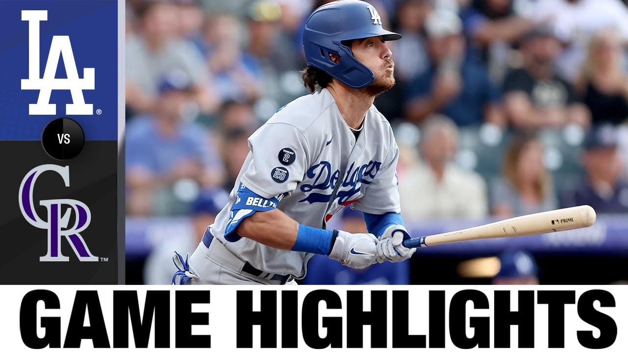 Dodgers vs. Rockies Game Highlights (7/16/21) | MLB Highlights - YouTube