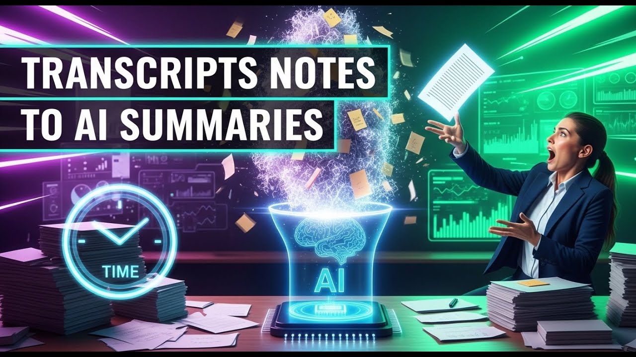 How to Upload Transcripts Notes for AI Summaries - YouTube