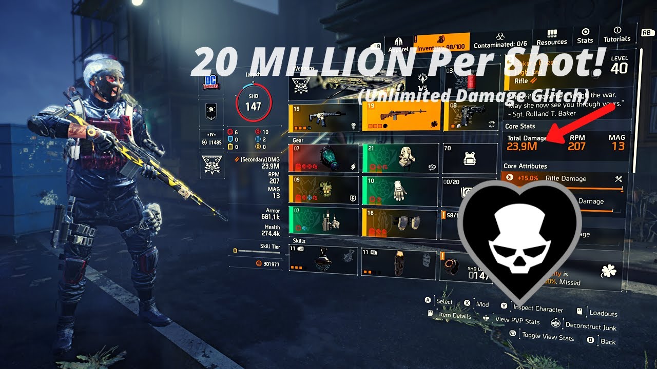 The Division 2 | UNLIMITED DAMAGE GLITCH! 20Mil Per Shot! *PATCHED ...
