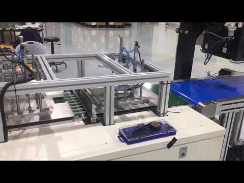 T shirt folding and packing machine with express bag - YouTube