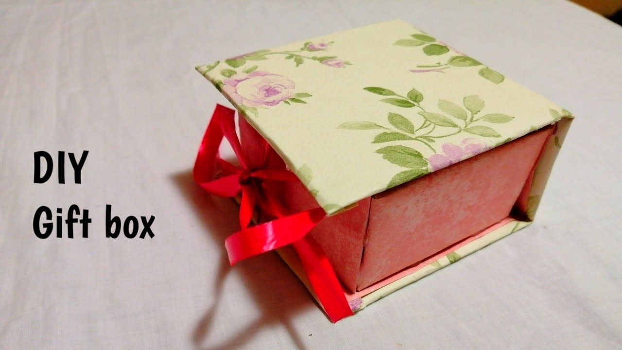 DIY gift box | Paper crafts | Cardboard crafts | Handmade gift ideas ...