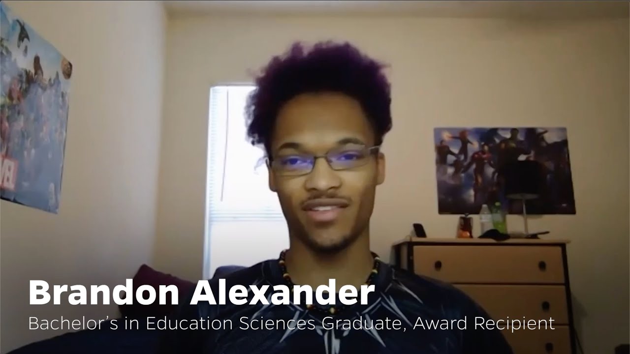 Brandon Alexander: 2020 Outstanding Undergraduate for Education ...