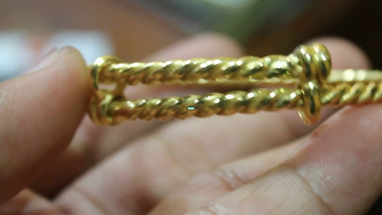 cara membuat gelang pilin - YouTube