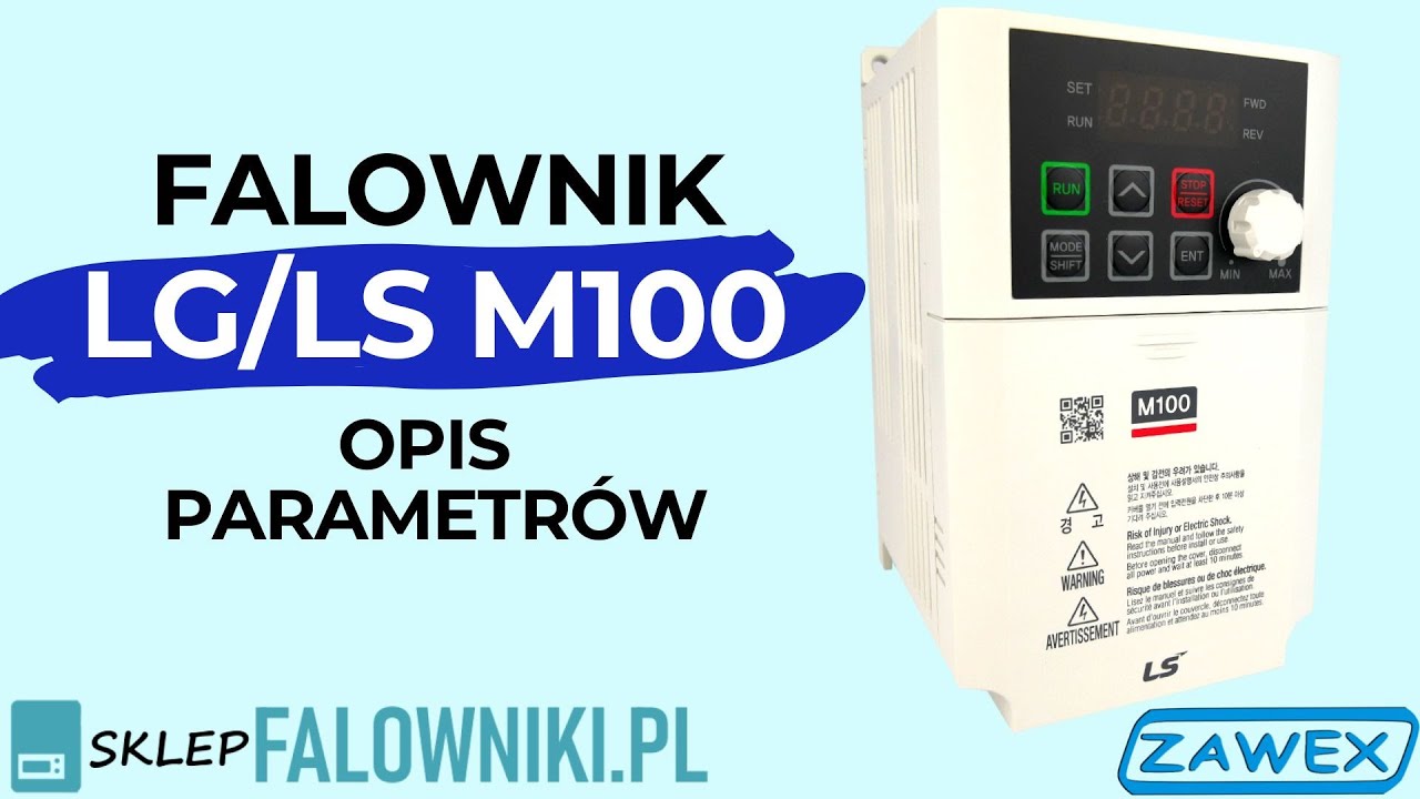Falownik LG/LS M100 grupy parametrów cz.1 - www.sklepFalowniki.pl - YouTube