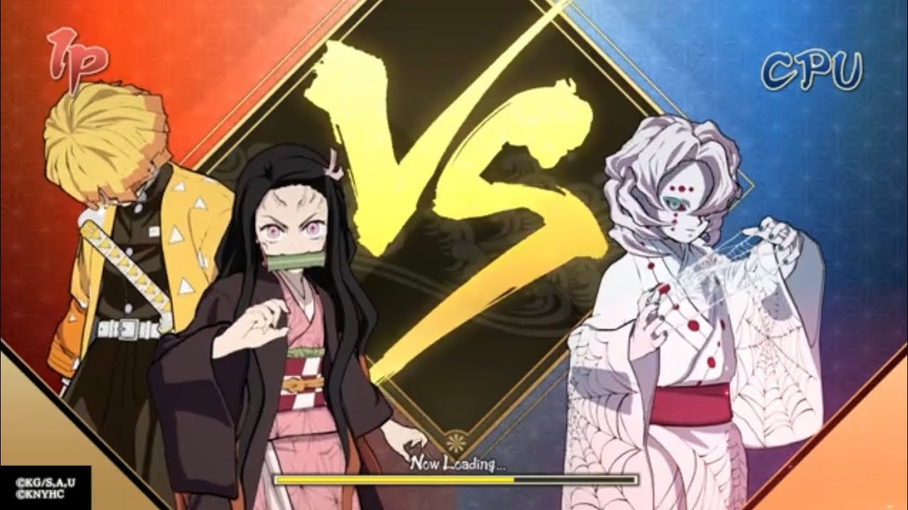 Nezuko & Zenitsu vs Rui_Demon Slayer-Kimetsu no Yaiba-The Hinokami ...