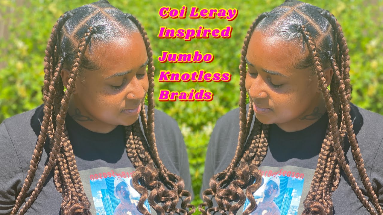 COI LERAY INSPIRED KNOTLESS BOX BRAIDS | 🔥PARTING TIPS 🔥 SLAYING IT ...