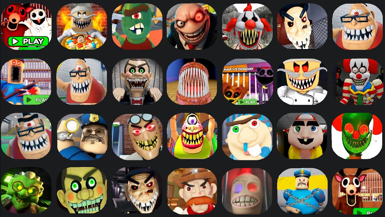 ROBLOX,GUMPY GRAN,ALIEN BARRY,METROMAN,ANGRY GRANDPA,SLAP TOWER,BOB ...