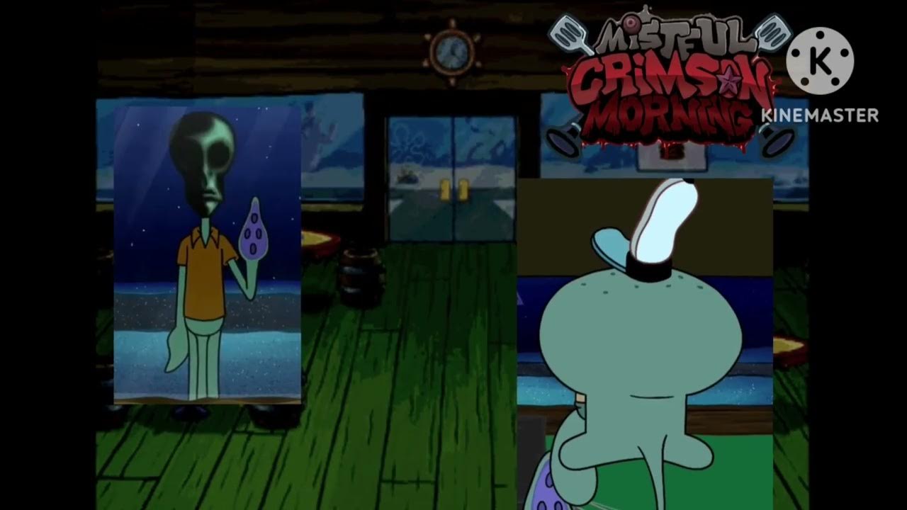 fnf mistful crimson morning squidward - YouTube
