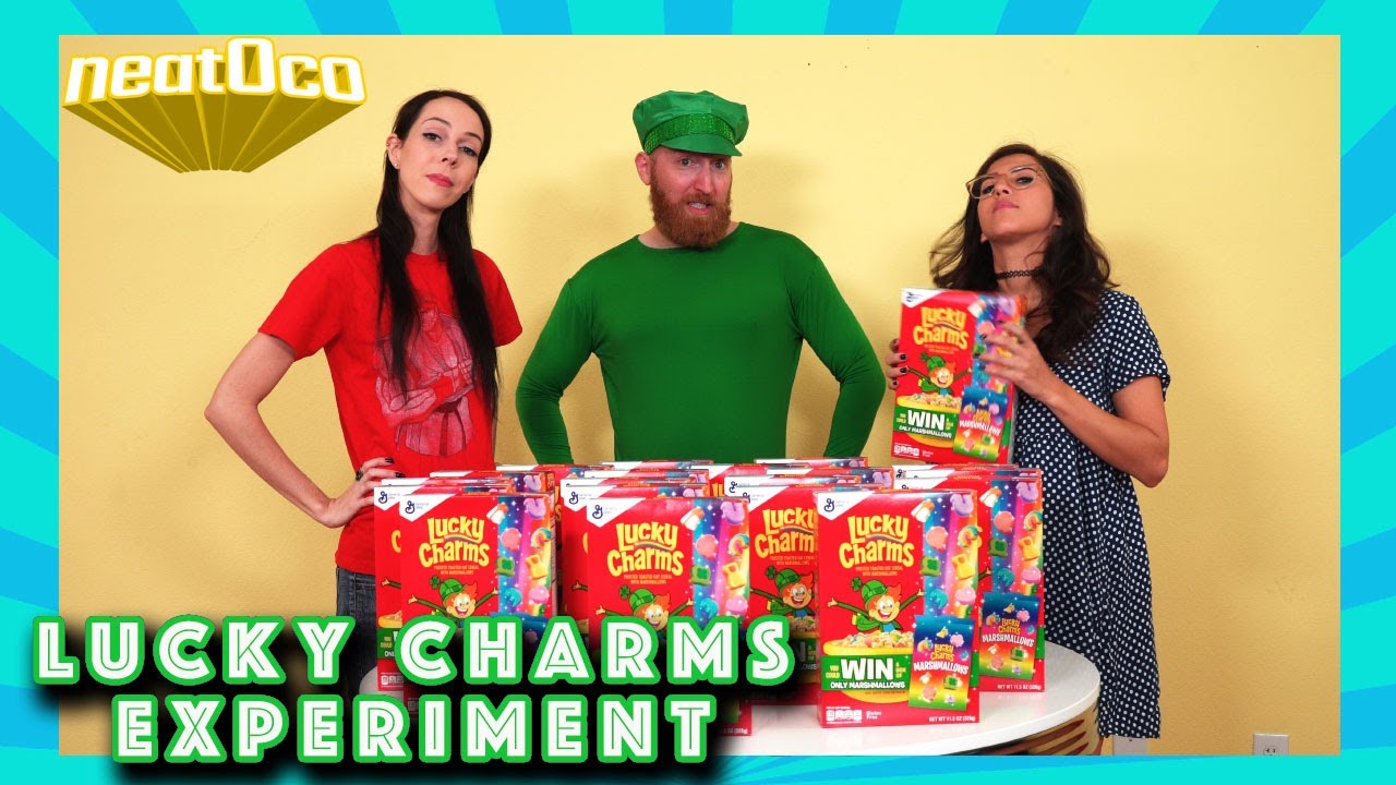 Marshmallow Only Box of Lucky Charms Experiment - YouTube