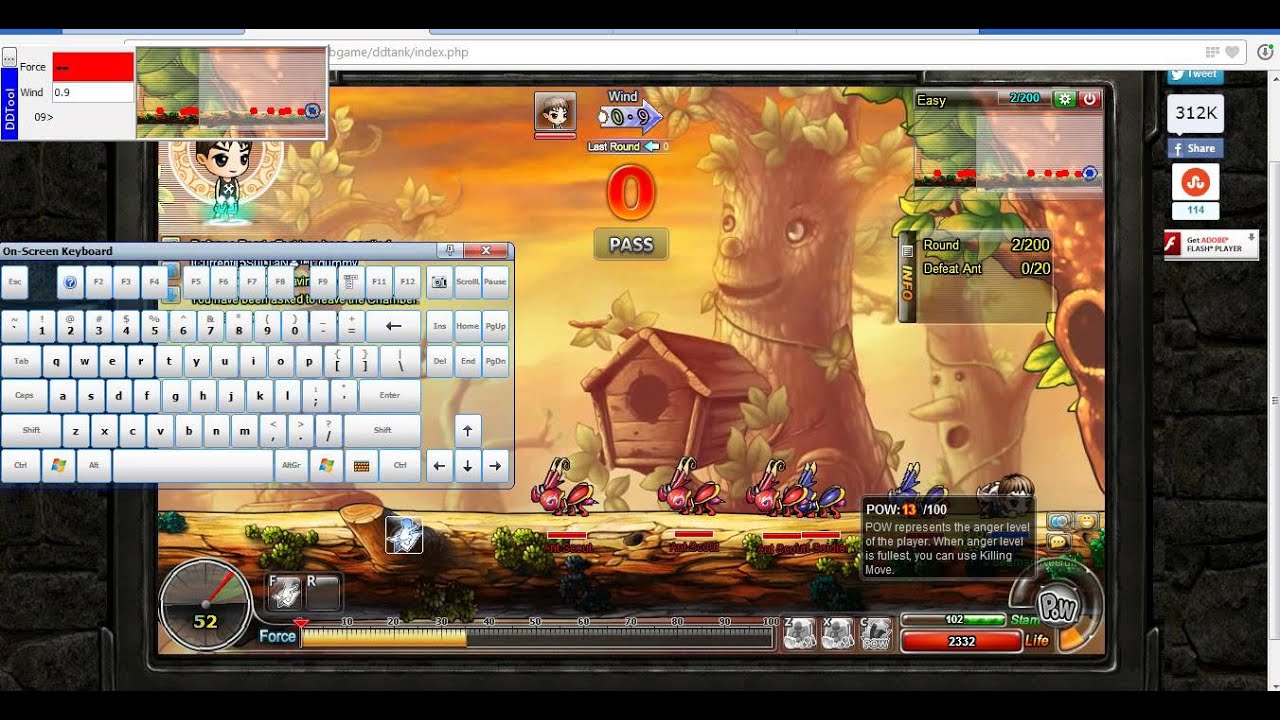 DDtanktool.biz DDtank Aimbot Manual Aim guide - YouTube