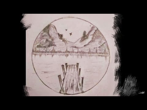 Easily pencil drawing nature art for beginners || simple || siblings ...