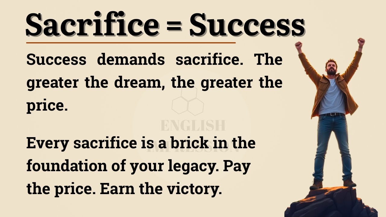 Success Demands Sacrifice🔥|| The Truth About Sacrifice and Success ...