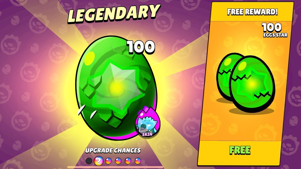 "BRAWL STARS UPDATE" LEGENDARY MONSTER EGGS’S | GET FREE HYPURCHARGE ...
