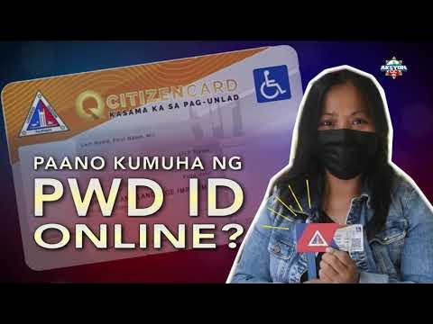 AKSYON QC | PAANO KUMUHA NG PWD ID ONLINE - YouTube