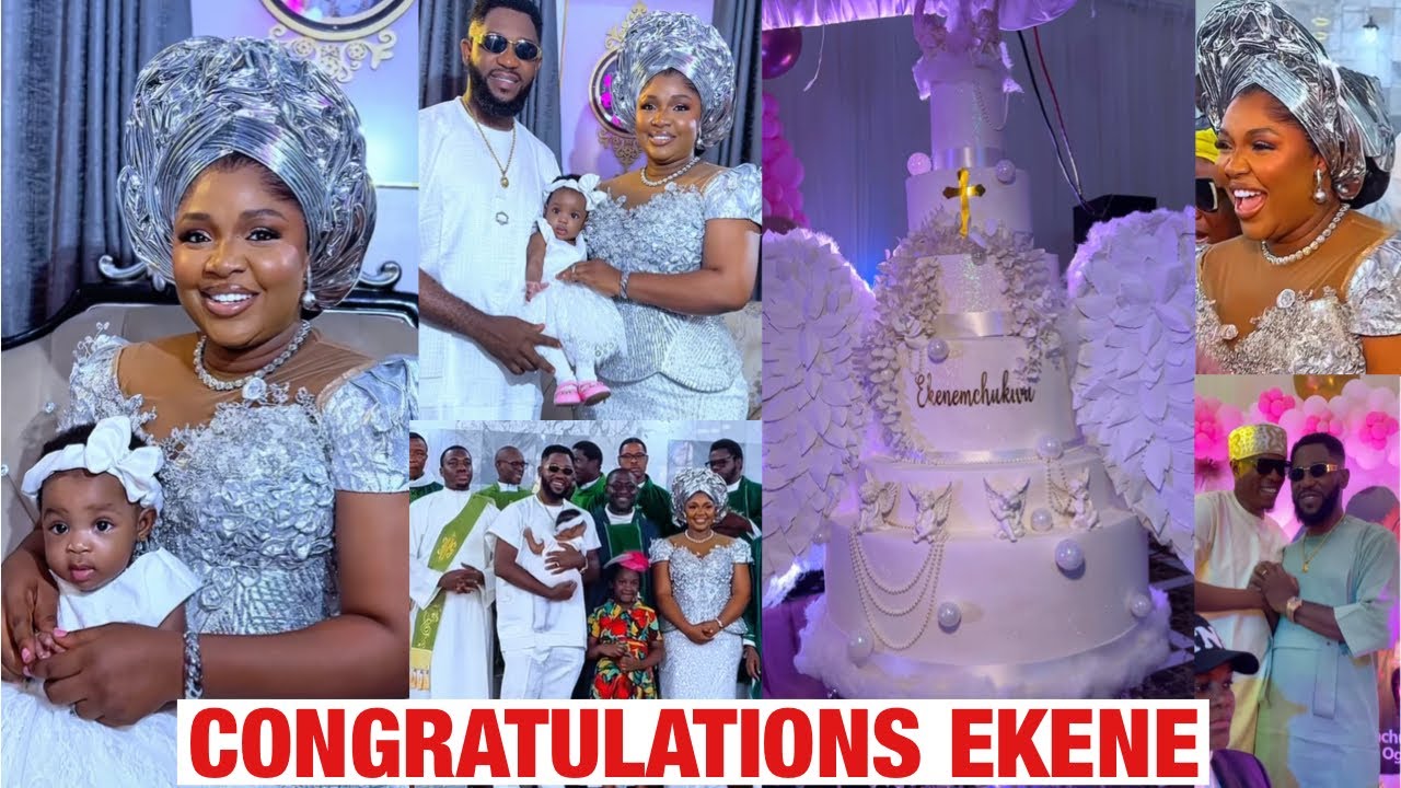 Adorable video of Ekene Umenwa Baby & Her Family At Their Baby Dedication Ceremony #trending # ...