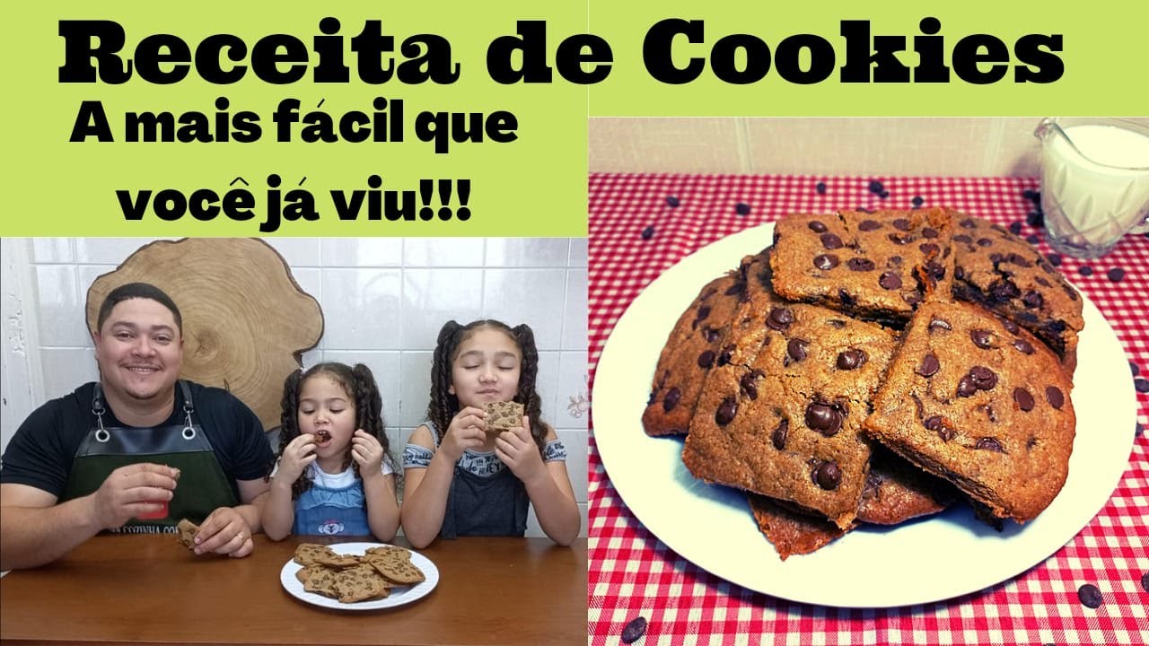 RECEITA DE COOKIES - A MAIS FÁCIL QUE VOCÊ JÁ VIU!!! - YouTube