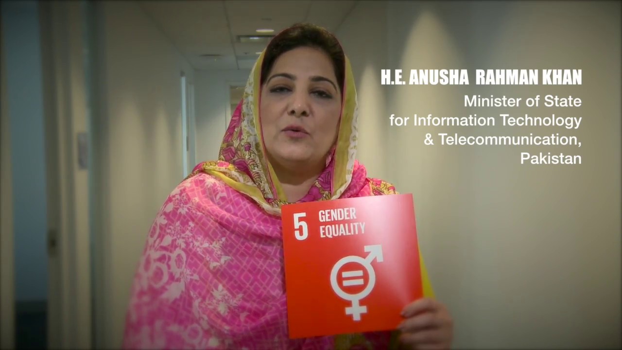 SDG5 GENDER EQUALITY -- H.E. Anusha Rahman, Minister, Pakistan - YouTube