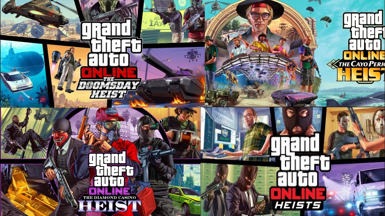 All GRAND THEFT AUTO DLC HEIST TRAILERS | 2014-2020 - YouTube