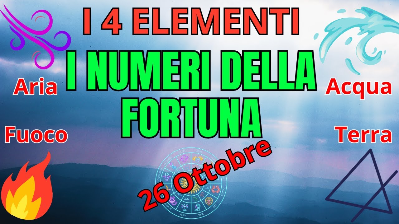 OROSCOPO | SCOPRI I 3 NUMERI FORTUNATI | ENERGIA DEI 4 ELEMENTI (Aria ...
