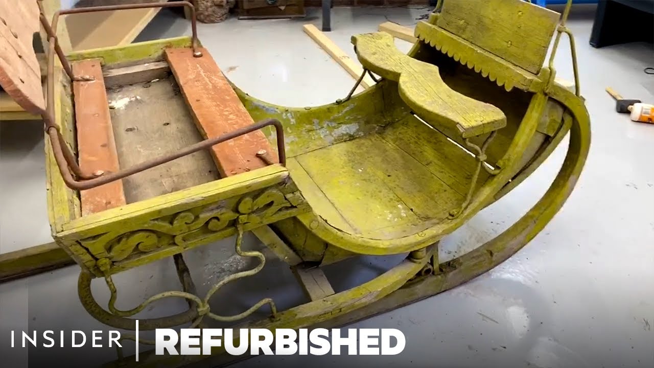 How A Rotting Christmas Sleigh Is Restored | Refurbished | Insider ...