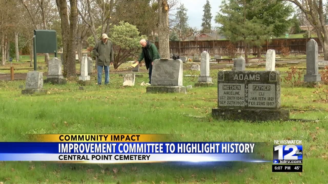 Central Point Cemetery seeing improvements - YouTube