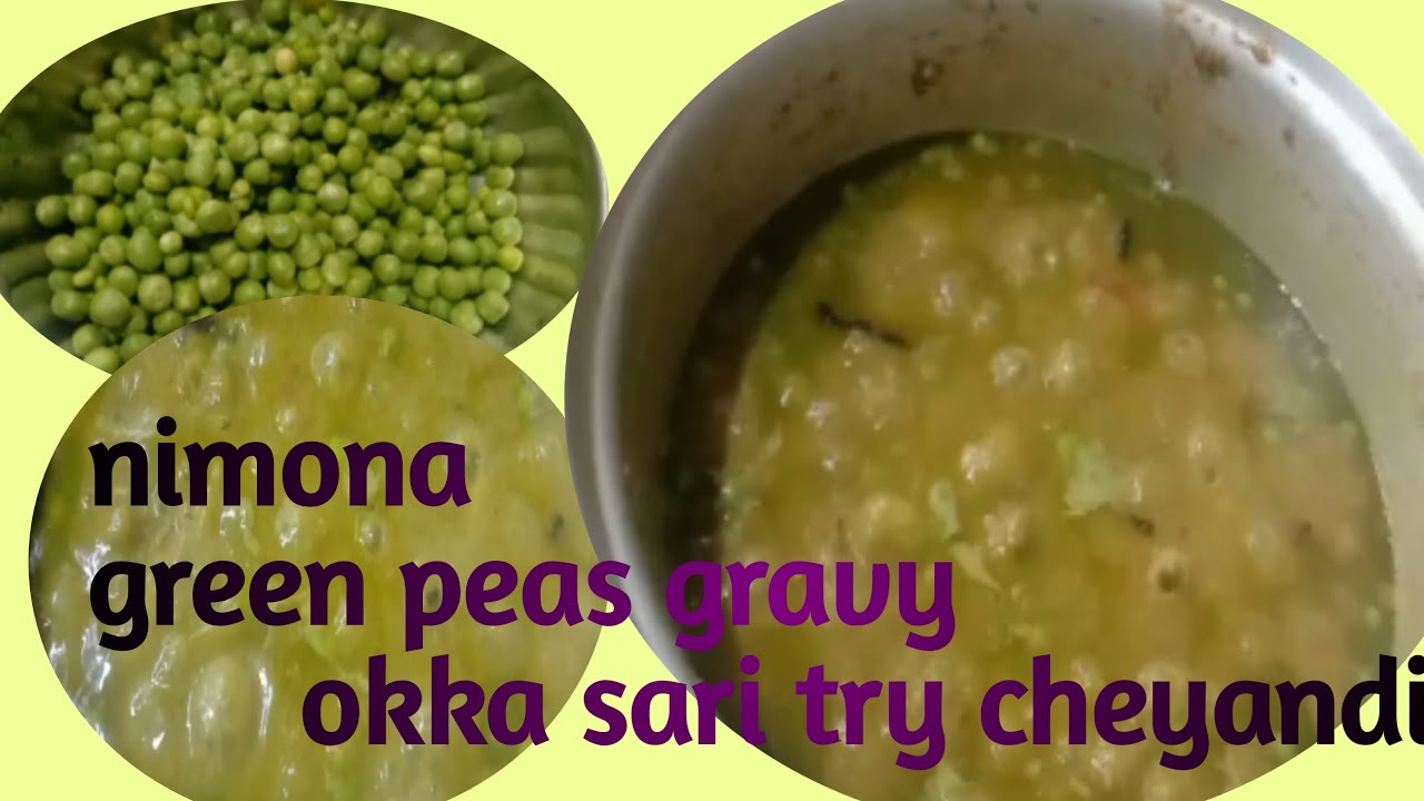 Nimona recipe..ll pachi battani gravy curry..ll veg curry in new style ...