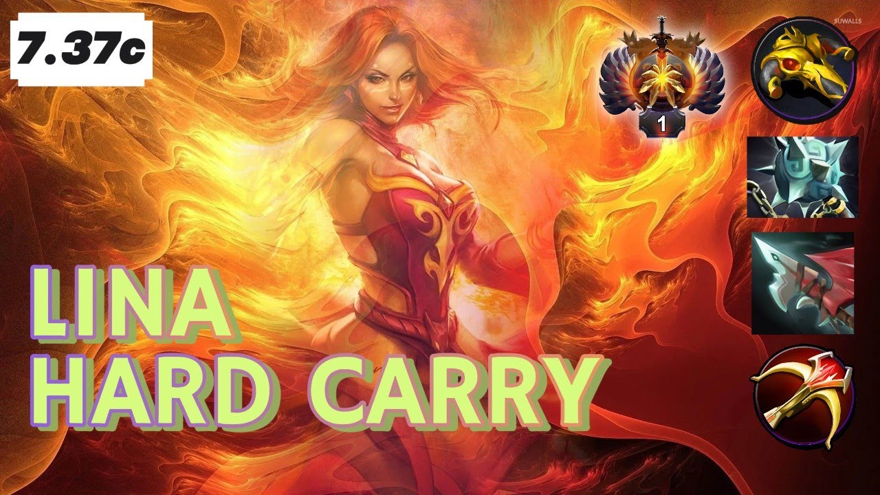 PERPECTIVA LINA HARD CARRY DOTA 2 GamePlay 7.37C - YouTube