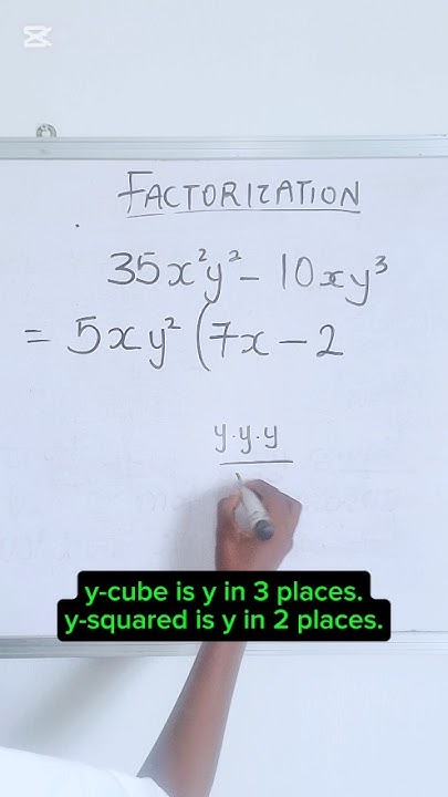 Algebraic Factorization Techniques EXPLAINED - YouTube