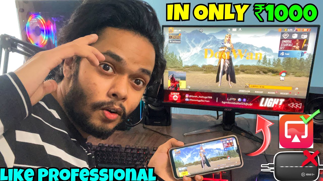 How To Stream / Record Like Professional In Only ₹1000 | With Proof ...