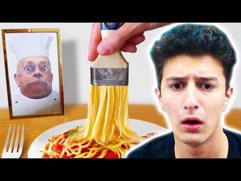 ÖĞLE YEMEĞİNDE FIRÇA YİYEN ADAM 😱