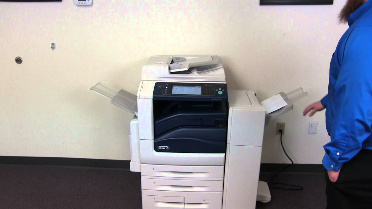 Xerox Workcentre 7530 88K 48K - YouTube