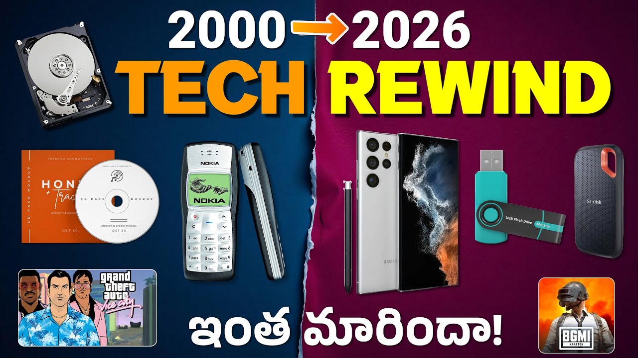 Tech Evolution in Telugu - Then, Now & Future (2000 - 2026) - YouTube