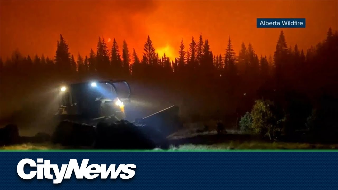 Edson fire caused by lighting - YouTube