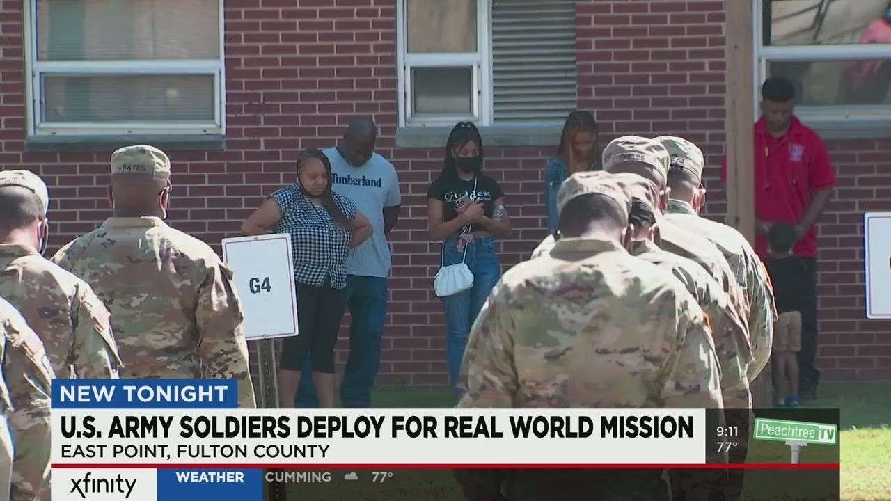 U.S. Army soldiers deploy for real world mission - YouTube