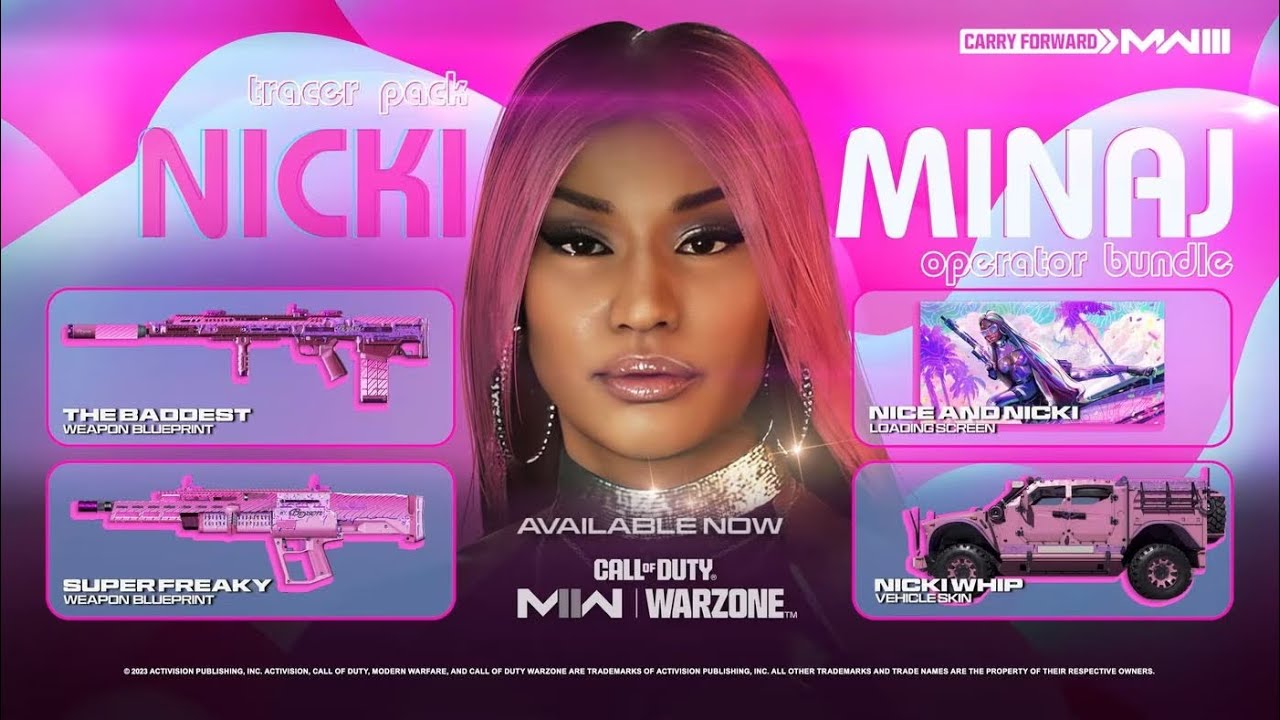 NICKI MINAJ SKIN X CALL OF DUTY SHIPMENT 24/7 - YouTube