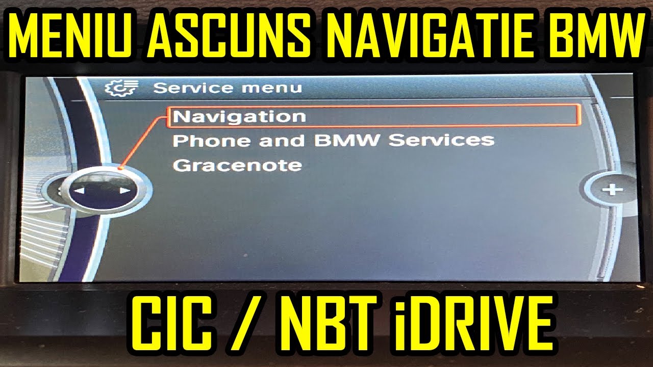 BMW iDrive CIC NBT Meniu Ascuns Service Mode Navigatie - YouTube