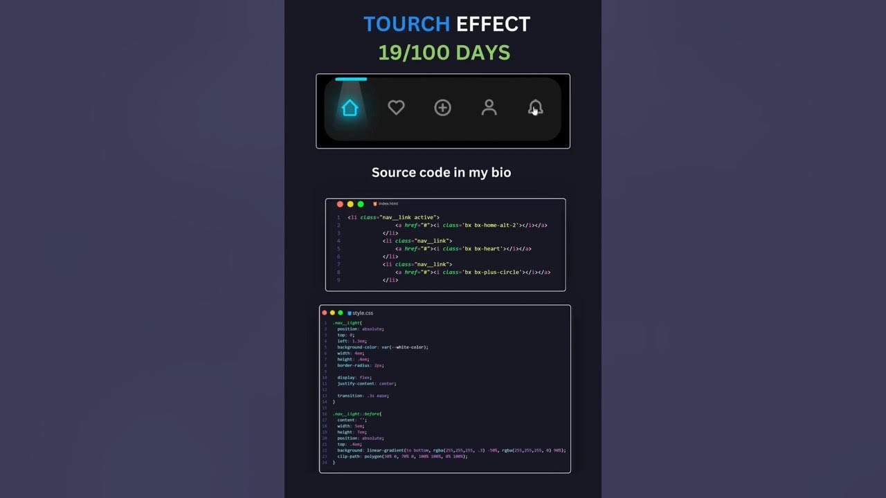 Tourch effect using HTML AND CSS| Full Code link in bio #coding #learnhtml5andcss3 # ...