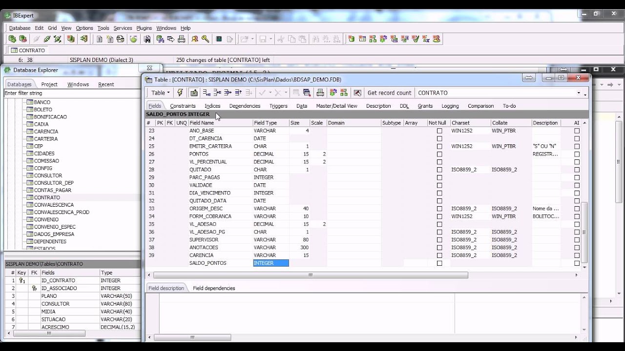 INCLUINDO CAMPOS NUMA TABELA FIREBIRD UTILIZANDO IBEXPERT - YouTube