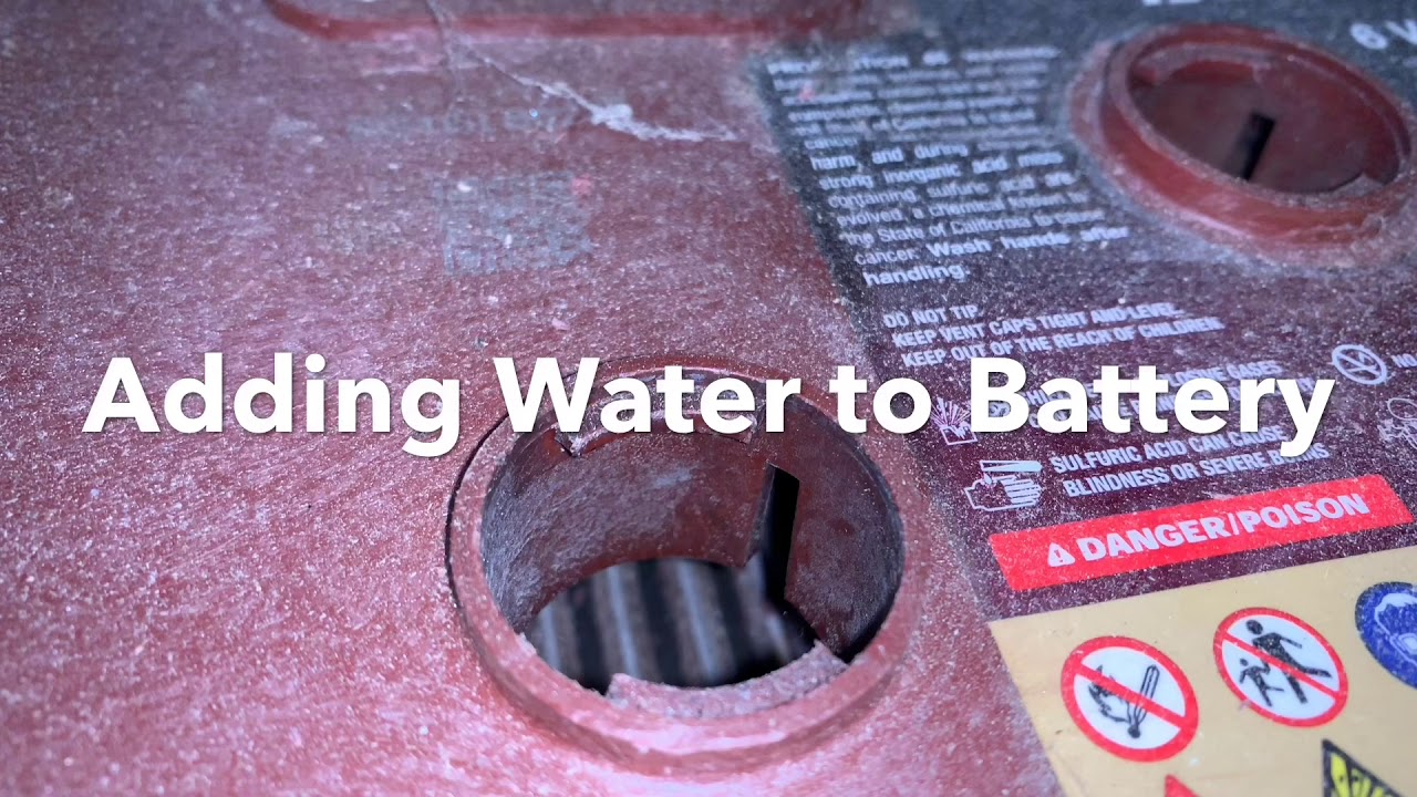 Battery Water(acid) Level - YouTube