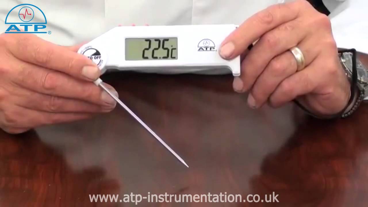 Folding 115mm Probe Thermometer | ATP Instrumentation - YouTube